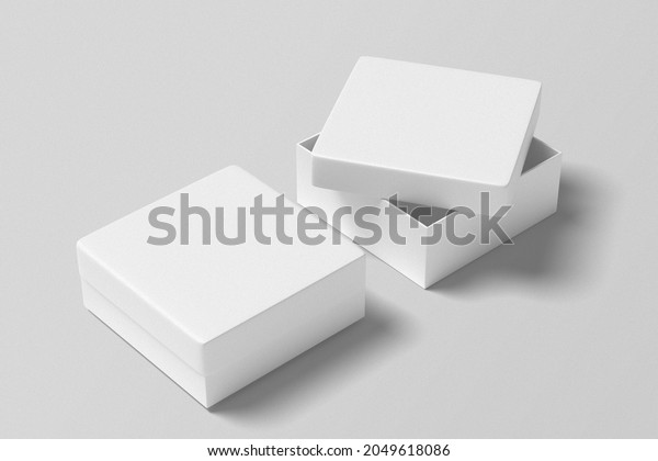Packaging Box Mockup Empty Blankk Space Stock Illustration 2049618086 ...