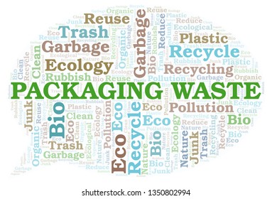 Packaging Waste Word Cloud Stock Illustration 1350802994 | Shutterstock