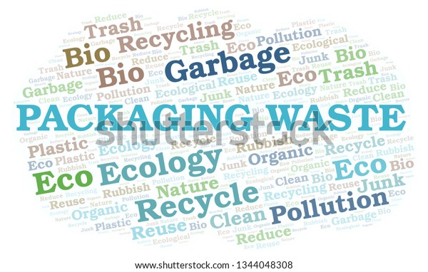 Packaging Waste Word Cloud Stock Illustration 1344048308 | Shutterstock