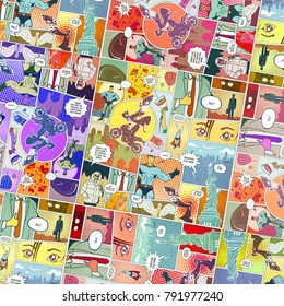 Page Comics Layout Concept Stock Illustration 791977240 | Shutterstock