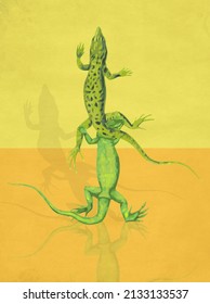 Dance lizard Images, Stock Photos & Vectors | Shutterstock