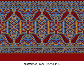 Paisley Border Pattern 3 Stock Illustration 1279664440 | Shutterstock