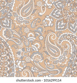 Seamless Paisley Pattern Stock Illustration 756884509