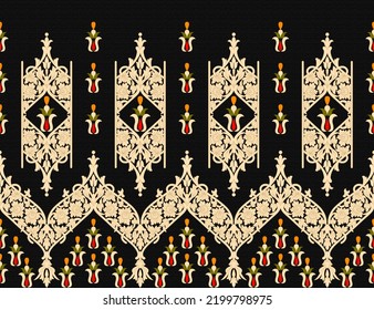 Pakistani Kurti Front Side Border Paisley Stock Illustration 2199798975 ...