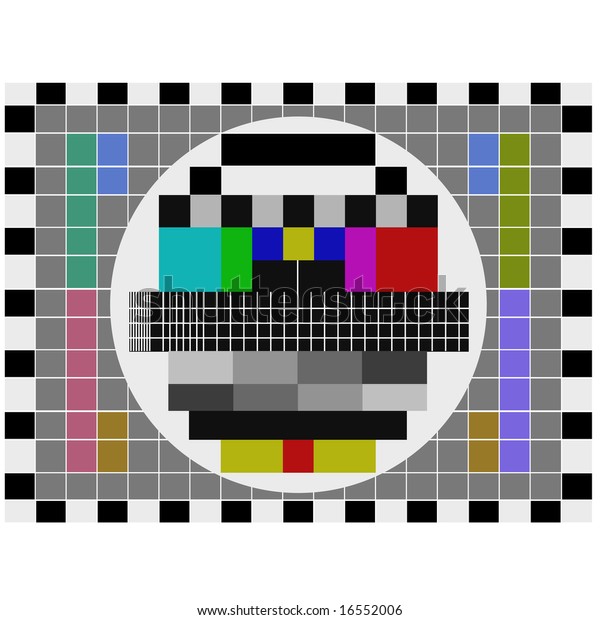 Pal Tv Pattern Signal Test Purposes Stock Illustration 16552006 ...