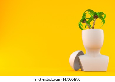 Palm Tree Inside Head Isolated On Stock Illustration 1470304970 ...