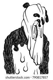 Panda Face Flow Stock Illustration 790817857 | Shutterstock