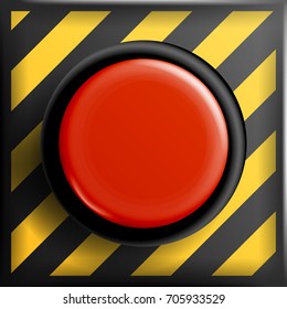 Red Panic Button Sign Vector Red Stock Vector (Royalty Free) 705688654 ...
