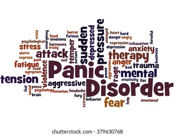 Panic Disorder Word Cloud Concept On Stock Illustration 379630768 ...
