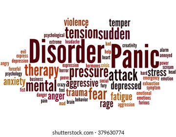 Panic Disorder Word Cloud Concept On Stock Illustration 379630774 ...