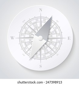 Paper Compass Windrose Raster Version Illustration Stock Illustration ...