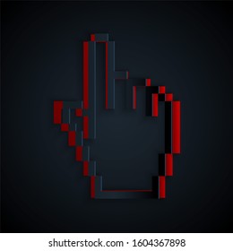Pixel Art Background Red Fist Raised Stock Vector (Royalty Free ...