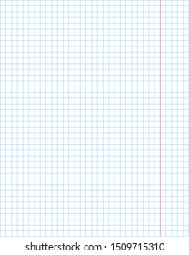 Standard School Notebook One Page Square Stock Vector (Royalty Free ...