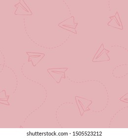 Paper Planes Seamless Pattern Telegram Symbol Stock Illustration ...