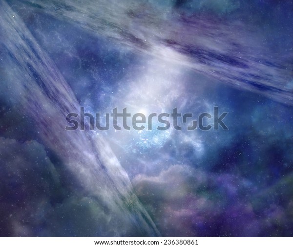 Parallel Universe Blue Background Deep Space Stock Illustration ...