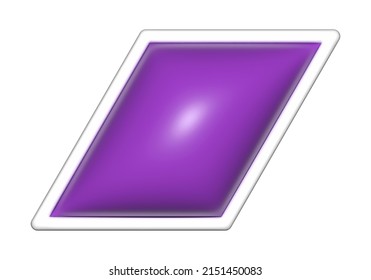 Parallelogram 3d Shapes Geometric Basic Simple Stock Illustration ...