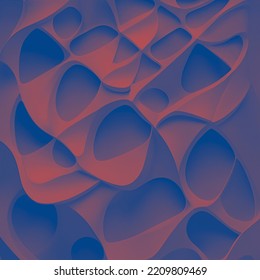 Parametric Pattern Layered Liquid Shapes Trendy Stock Illustration ...