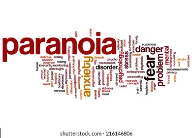 Paranoia Concept Word Cloud Background Stock Illustration 216146806 ...