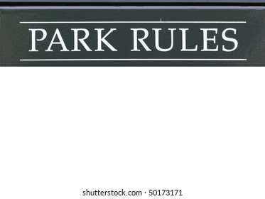 Park Rules Sign Stock Illustration 50173171 | Shutterstock