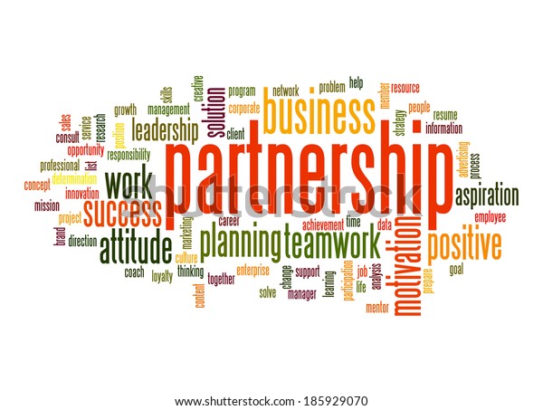 Partnership Word Cloud Stock Illustration 185929070 | Shutterstock
