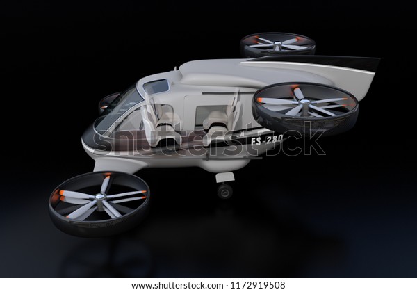 Passenger Drone Composited Interior Layout On Stock Illustration 1172919508