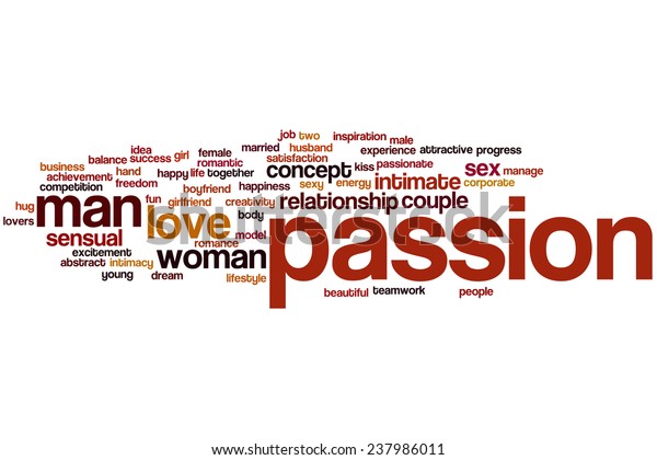 Passion Word Cloud Concept Stock Illustration 237986011