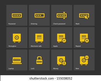 Password Icons See Vector Version Stock Illustration 155038052 ...
