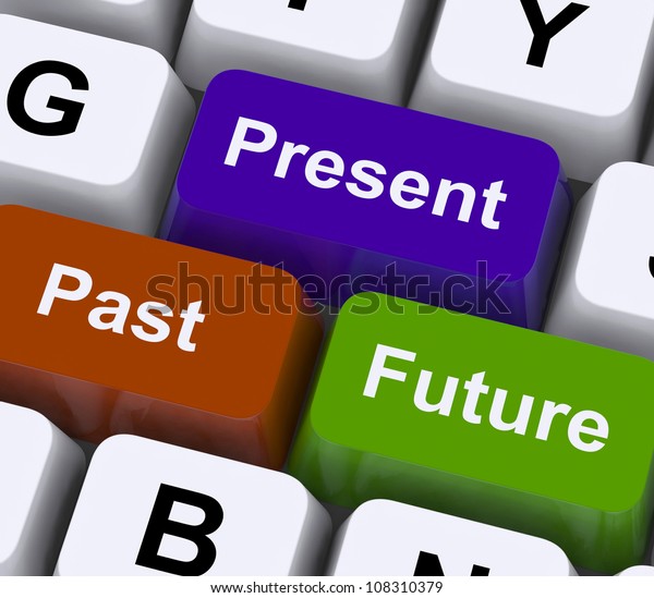 Past Present Future Keys Showing Evolution 库存插图 108310379 | Shutterstock