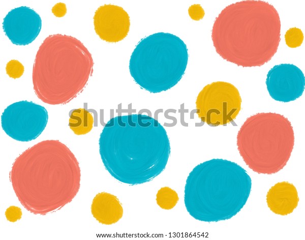 Pastel Color Pattern Circle Shape Abstract Stock Illustration ...