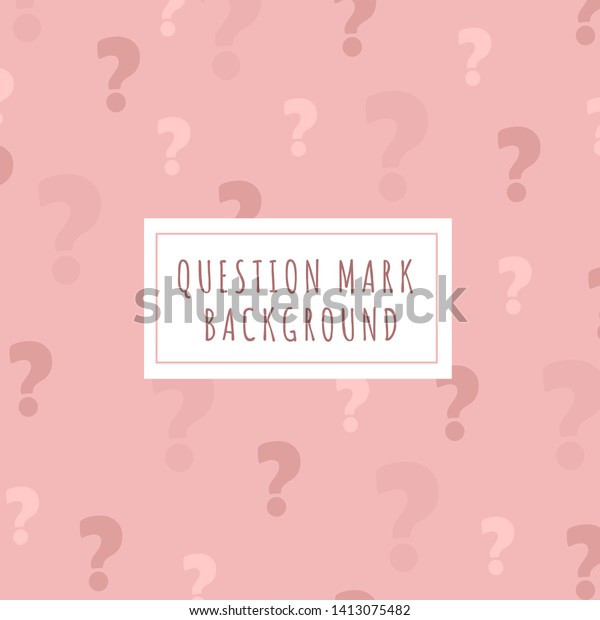 Pastel Creative Minimalistic Background Question Marks Stock ...