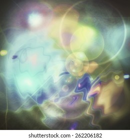 Pastel Psychedelic Cosmos Outer Space Galaxy Stock Illustration ...