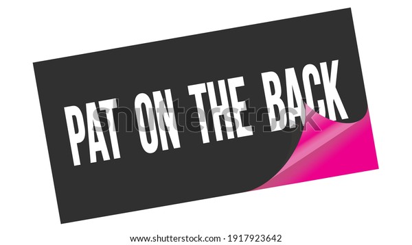 Pat On Back Text Written On Stock Illustration 1917923642 | Shutterstock