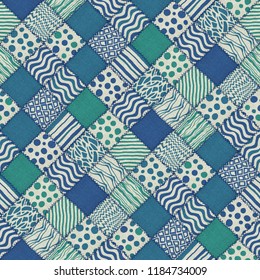 Patchwork Quilt Seamless Texture Fabric Texture Stock Illustration ...