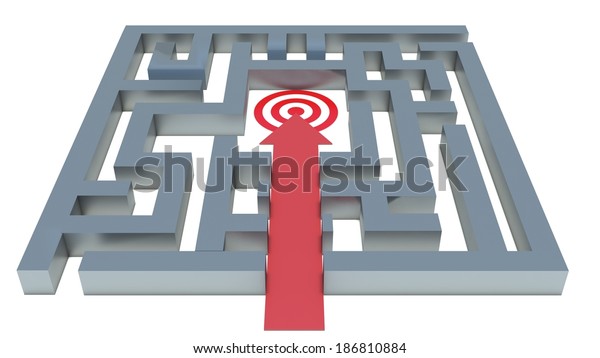 Path Target Maze Stock Illustration 186810884 | Shutterstock