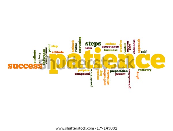 Patience Word Cloud Stock Illustration 179143082 | Shutterstock