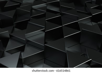 Pattern Black Triangle Prisms Wall Prisms Stock Illustration 616514861 ...