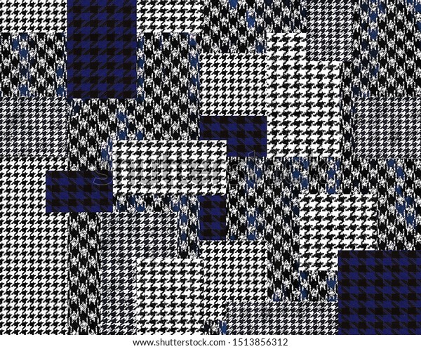 Pattern Crows Feet Design Goose Foot Stok İllüstrasyon 1513856312 ...