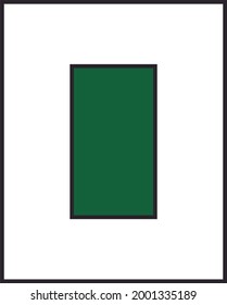 Pattern Design White Background Green Rectangle Stock Illustration ...