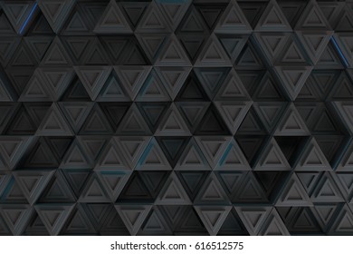 Pattern Grey Triangle Prisms Blue Glowing Stock Illustration 616512575 ...