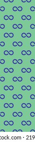 Pattern Infinity Sign Blue Isolated On Stock Illustration 2199253383 ...