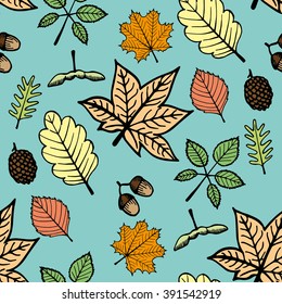 Pattern Leaves Color Stock Illustration 391542919 | Shutterstock
