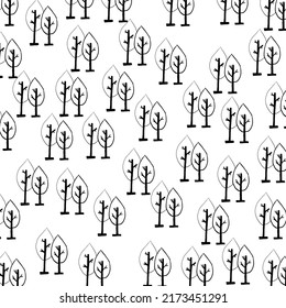 Pattern Out Two Trees Wallpaper Graphics Stock Illustration 2173451291 ...