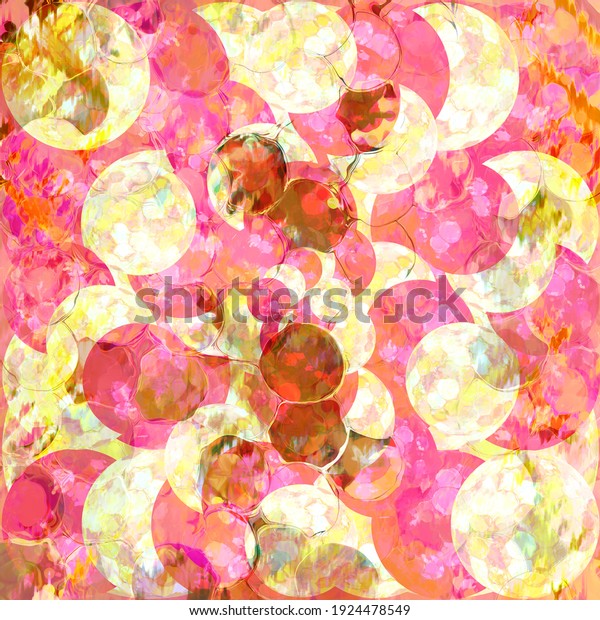 Patterns Designs Bubbles Blobs Pink Orange Stock Illustration ...