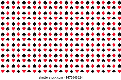 Patterns Formed By Four Playing Card Stock Illustration 1475648624