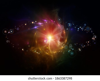 Patterns Space Series Background Lights Fractal Stock Illustration ...