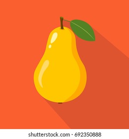 Pear Flat Icon Stock Illustration 692350888 | Shutterstock