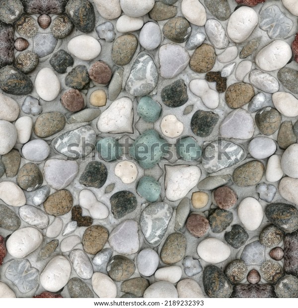 Pebble Patterns Many Grey White Smooth Stock Illustration 2189232393 ...
