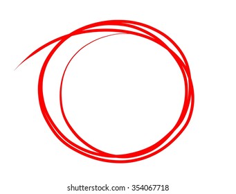 Round Frame Intertwined Red Lines On: ilustración de stock 135938744 ...