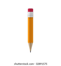 Number 1 Pencil Font Isolated On 스톡 일러스트 201498743 | Shutterstock