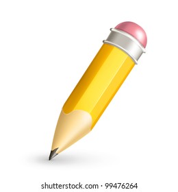 Red Pencil Vector Stock Vector (Royalty Free) 76486186